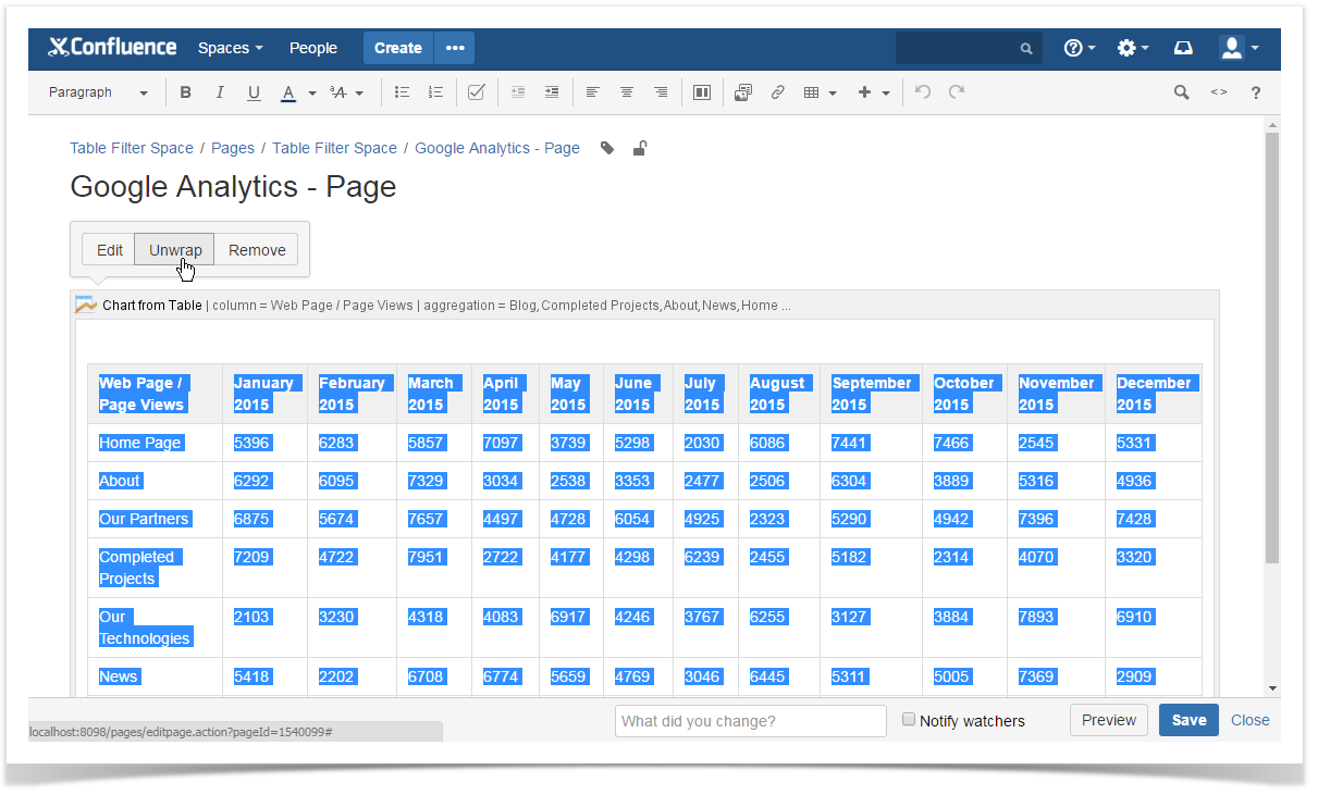 How To Use Chart From Table Macro Stiltsoft Docs Outdated Table Filter And Charts For